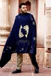 Buy Dusala Shawls Blue Pisces Sequin Pipe And Thread Work Shawl Online ...