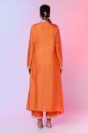 Buy SVA by Sonam & Paras Modi Orange Silk Embroidered Kurta Set Online ...