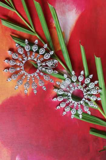Buy Nayaab by Sonia Sol Sun Shaped Stud Earrings Online | Aza Fashions