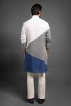 Buy Mitesh Lodha Multi Color Colorblock Kurta Online | Aza Fashions