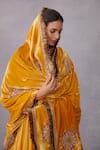Buy Yellow Velvet Sunehra Chakra Doshala For Women by Torani Online at ...