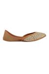 Buy Gold Crystal-embroidered-juttis by Coral Haze Online at Aza Fashions.