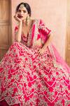Buy Anushree Reddy Raw Silk Embroidered Lehenga Set Online | Aza Fashions