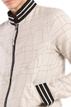 Buy Beige Linen Printed Jacket For Men by Son of A Noble Snob Online at ...