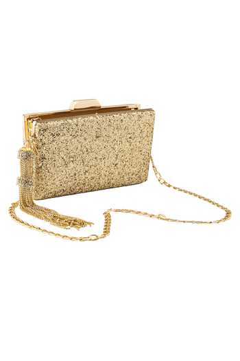 Buy Gold Amara Frame Clutch With Sling by Quirky Tales Online at Aza ...