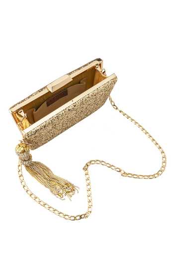 Buy Gold Amara Frame Clutch With Sling by Quirky Tales Online at Aza ...