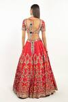 Buy Abhinav Mishra Raw Silk Embroidered Lehenga Set Online | Aza Fashions