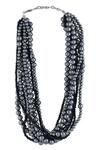 Buy Ahaanya Multi Layered Bead Necklace - Set Of 2 Online | Aza Fashions