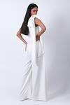 Buy Swatee Singh Ivory Heavy Crepe Bow Detail Jumpsuit Online | Aza ...