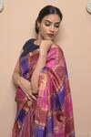 Buy Multi Color Tussar Silk Ekakanya Saree With Running Blouse For Women by DUSALA Online at Aza ...