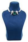 Buy Silver Plated Astrid Parakeet Cosmo Quartz Choker by Sangeeta ...