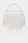 Buy White Embroidered Mary Holographic Bag by Aanchal Sayal Online at ...
