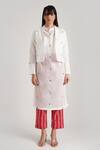 Buy Indigo Dreams Ivory Eva Jamdani Kurta Jacket Set Online | Aza Fashions