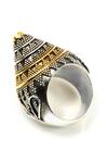 Buy Silver Plated Rawa Two Tone Pattern Ring by Neeta Boochra Online at ...