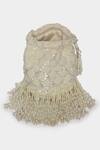 Buy White Embroidered Juliet Tassel Bucket Bag by Aanchal Sayal Online ...