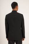 Buy Black Terrywool Overlap Jacket For Men by Dhruv Vaish Online at Aza ...