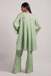 Buy Green Ghungroo, Metal Sequins, Patra, Silver Dori, Kurta And Bell ...