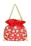 Buy The Purple Sack Hand Embroidered Potli Bag Online | Aza Fashions