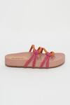 Buy Pink Solid Sunshine Braided Strap Sliders by Crimzon Online at Aza ...