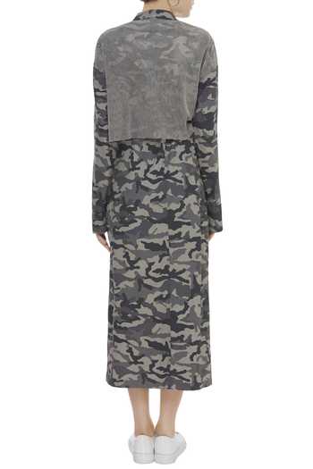 Buy Camo Dress by Kapda By Urvashi Kaur at Aza Fashions
