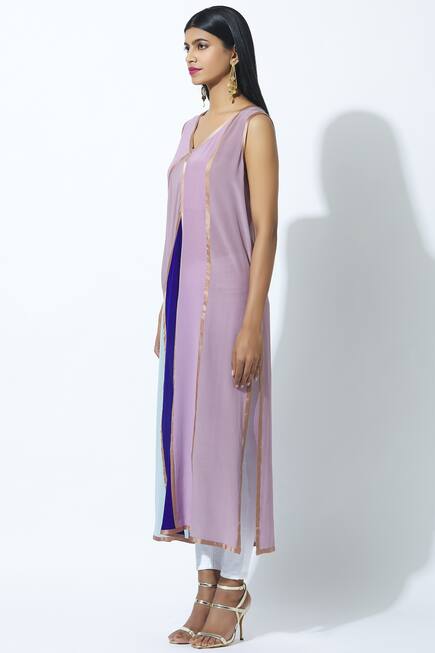 Buy Colorblock Tunic by Manish Malhotra at Aza Fashions