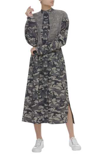Buy Camo Dress by Kapda By Urvashi Kaur at Aza Fashions