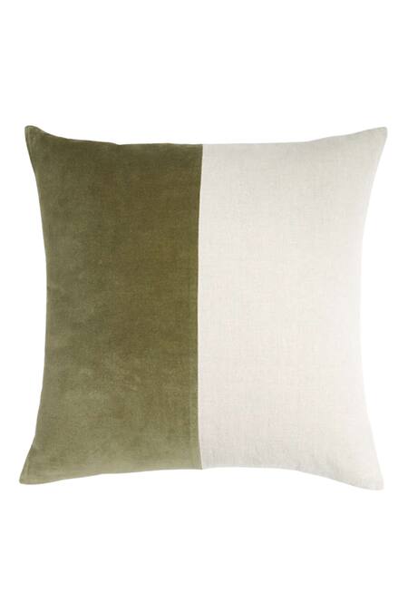 Buy Green Blend Of Cotton And Polyester Dual Color Block Pattern ...