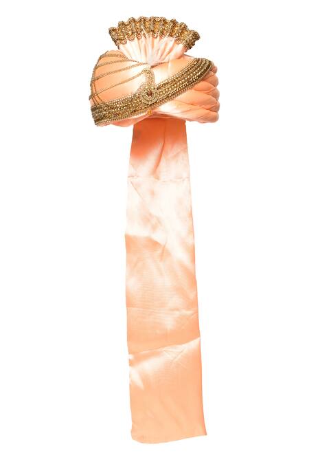 Buy Pink Glass Cotton Satin Border Embroidered Safa For Men by Naintara ... Buy Pink Glass Cotton Satin Border Embroidered Safa For Men by Naintara ...