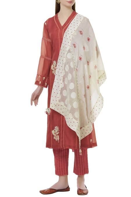 Buy Neeta Bhargava Cotton Silk Embroidered Kurta Set Online | Aza Fashions