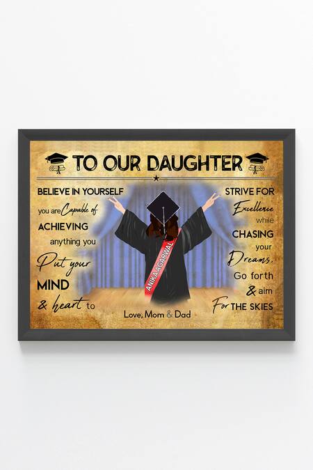 My Kids Wall Black Aspiring Professional Graduate Girl Personalised ...