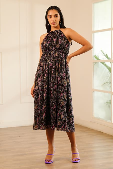 Buy Multi Color Nia Floral Print Dress For Women by House of Her Online ...