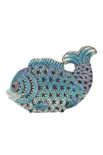 Buy Crystal Craft Amazing Aquafish Shaped Embellished Clutch Online ...