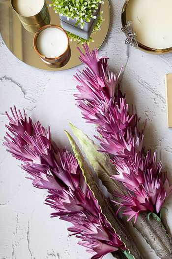 Buy H2H Dry Portea Artificial Flowers - Set Of 2 Online | Aza Fashions