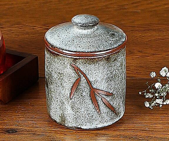 Buy Nakshikathaa - Homeware Handcrafted Jar With Lid Online | Aza Fashions