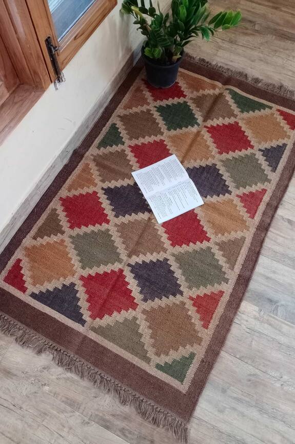 Buy Nakshikathaa - Homeware Hand Woven Geometric Motifs Rug Online ...