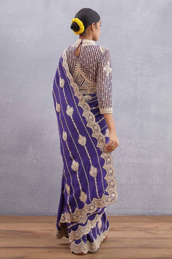 Buy Torani Purple Jamuni Induma Saree Online | Aza Fashions