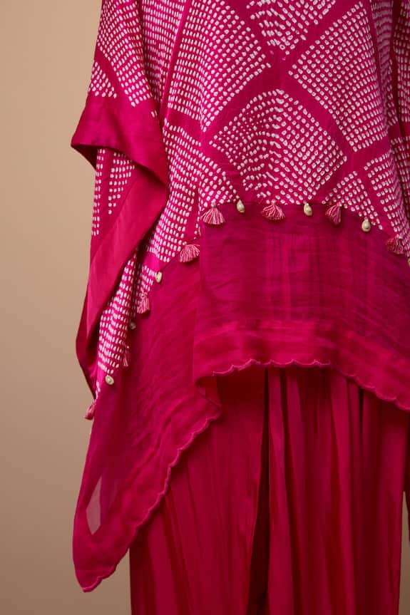 Buy Pink City Pink Printed Kaftan And Pant Set Online | Aza Fashions