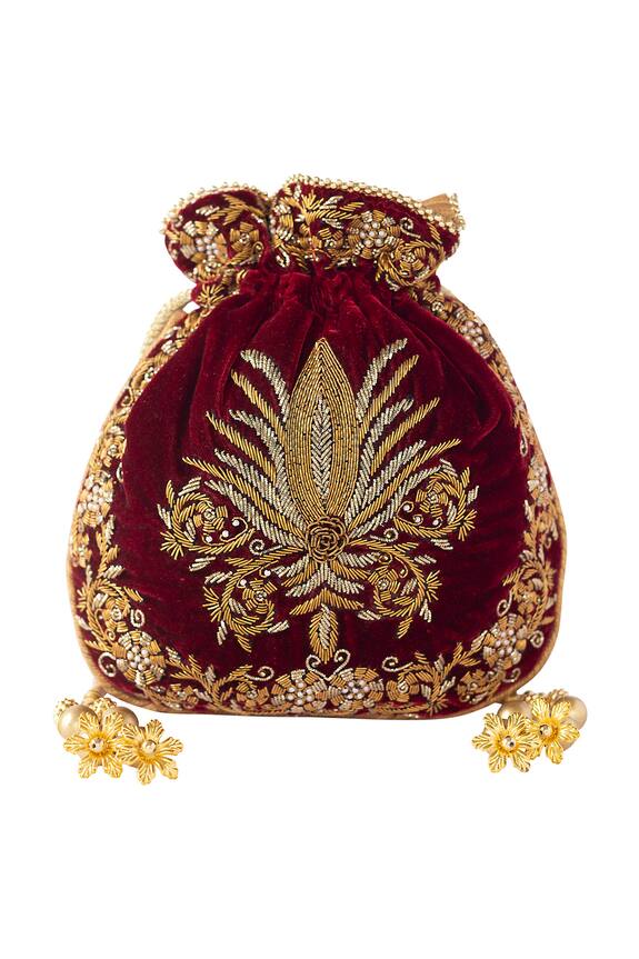 Buy Adora by Ankita Embellished Potli Bag Online | Aza Fashions