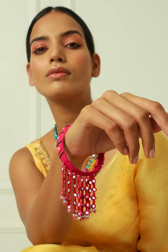 Buy NakhreWaali Raula Handcrafted Bangle Online | Aza Fashions