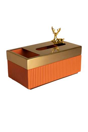 Buy H2H Metal Deer Tissue Box Online | Aza Fashions