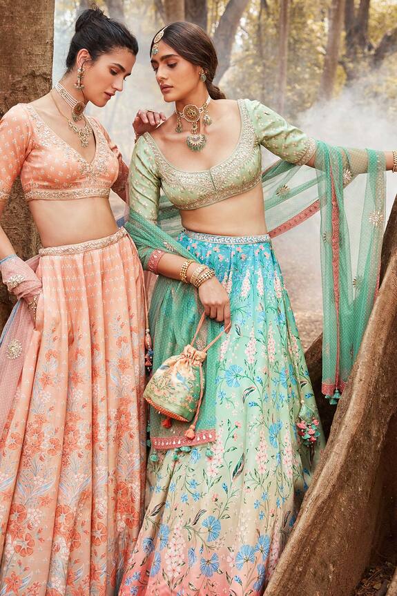 Buy Anita Dongre Love-in-a-mist Lehenga Online | Aza Fashions