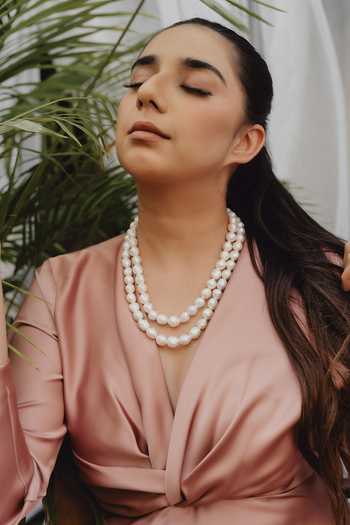 Buy Anaash Pearl Layered Contemporary Necklace Online | Aza Fashions