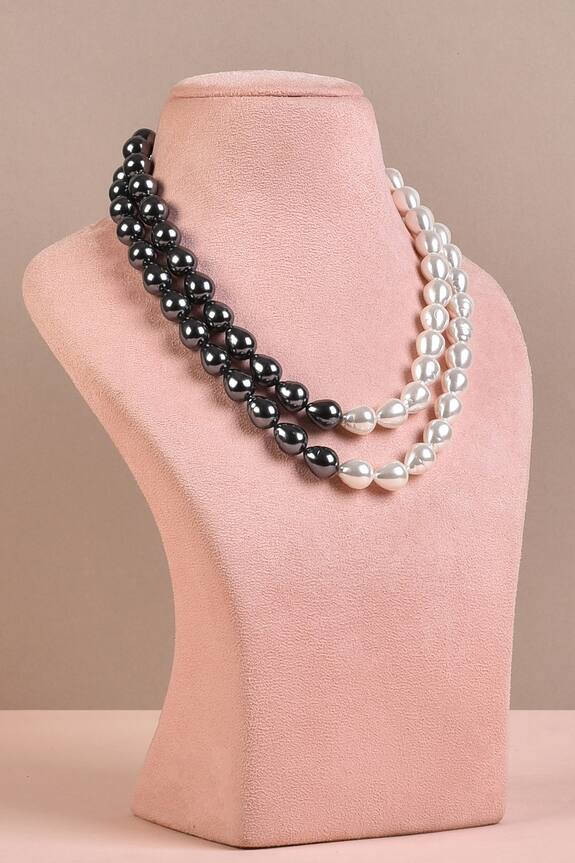 Buy Anaash Colorblock Pearl Contemporary Necklace Online | Aza Fashions