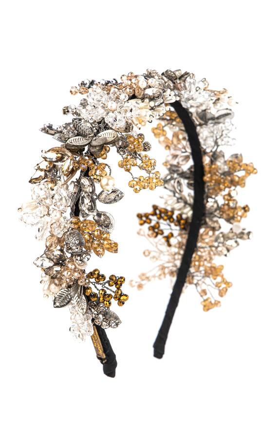 Buy Born Flash Dove Floral Embellished Hairband Online | Aza Fashions