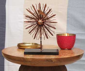 Buy Cocovey Homes Metal Tree Shape Table Decor Online | Aza Fashions