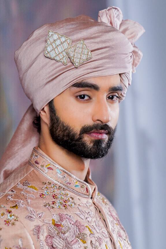 Buy Jatin Malik Multi Color Leaf Metal Embroidered Kalangi (Set of 2 ...