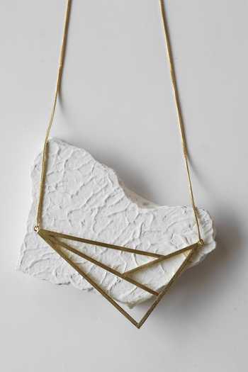 Buy De'anma Geometric Pendant Necklace Online | Aza Fashions
