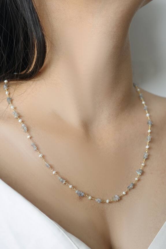 Buy Phiroza Deesha Chain Contemporary Necklace Online | Aza Fashions