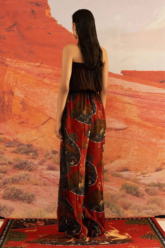 Buy Shivan & Narresh Multi Color Viscose Cellulose Crepe Ombre Tube ...