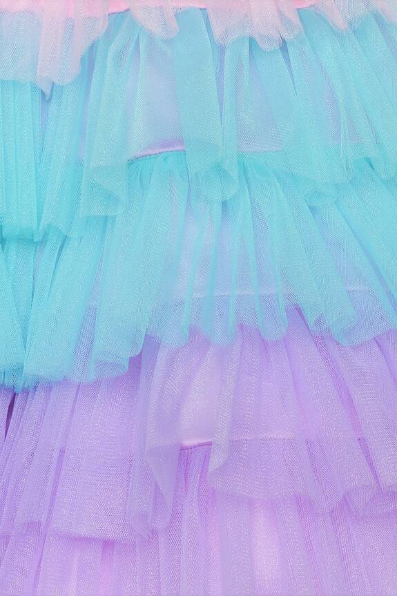Buy Tutus by Tutu Multi Color Layered Frill Gown For Girls Online | Aza ...
